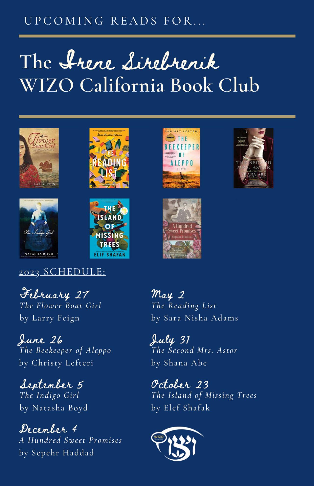 WIZO September Book Club Meeting - WIZO California - Women’s ...