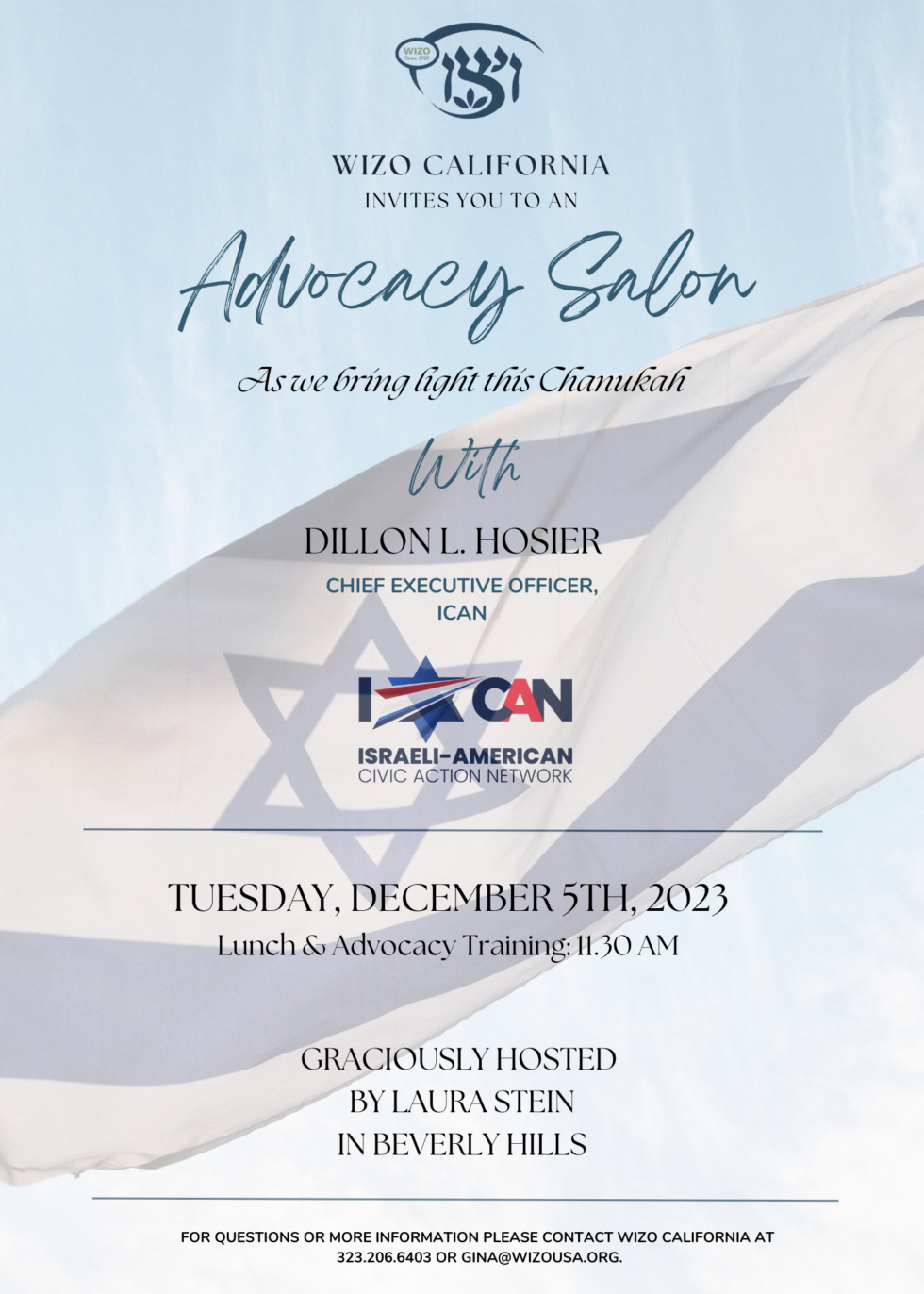 WIZO Advocacy Salon - WIZO California - Women’s International Zionist ...